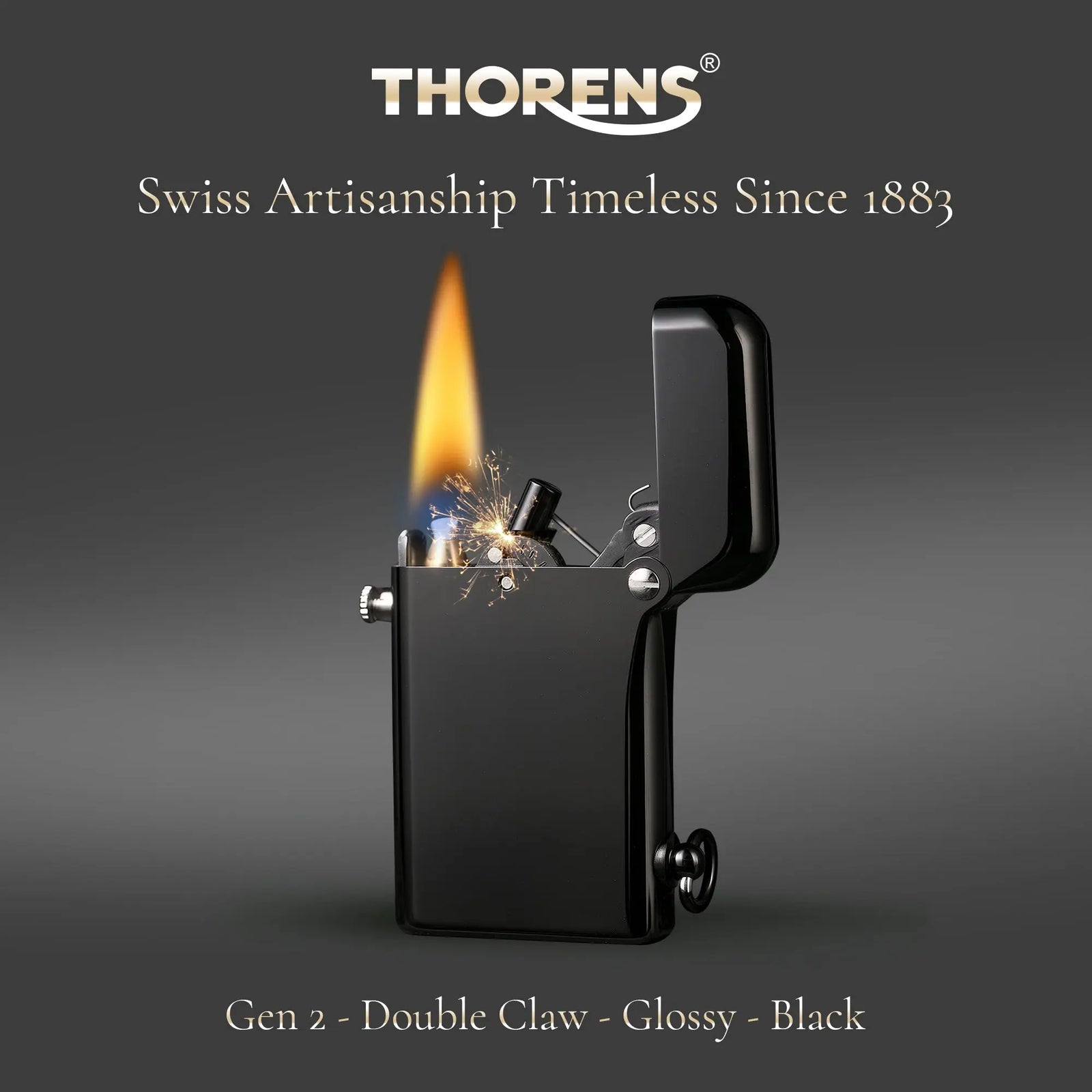 Gen 2 Double Claw Glossy Black Lighter｜Brass Kerosene Collectible ...