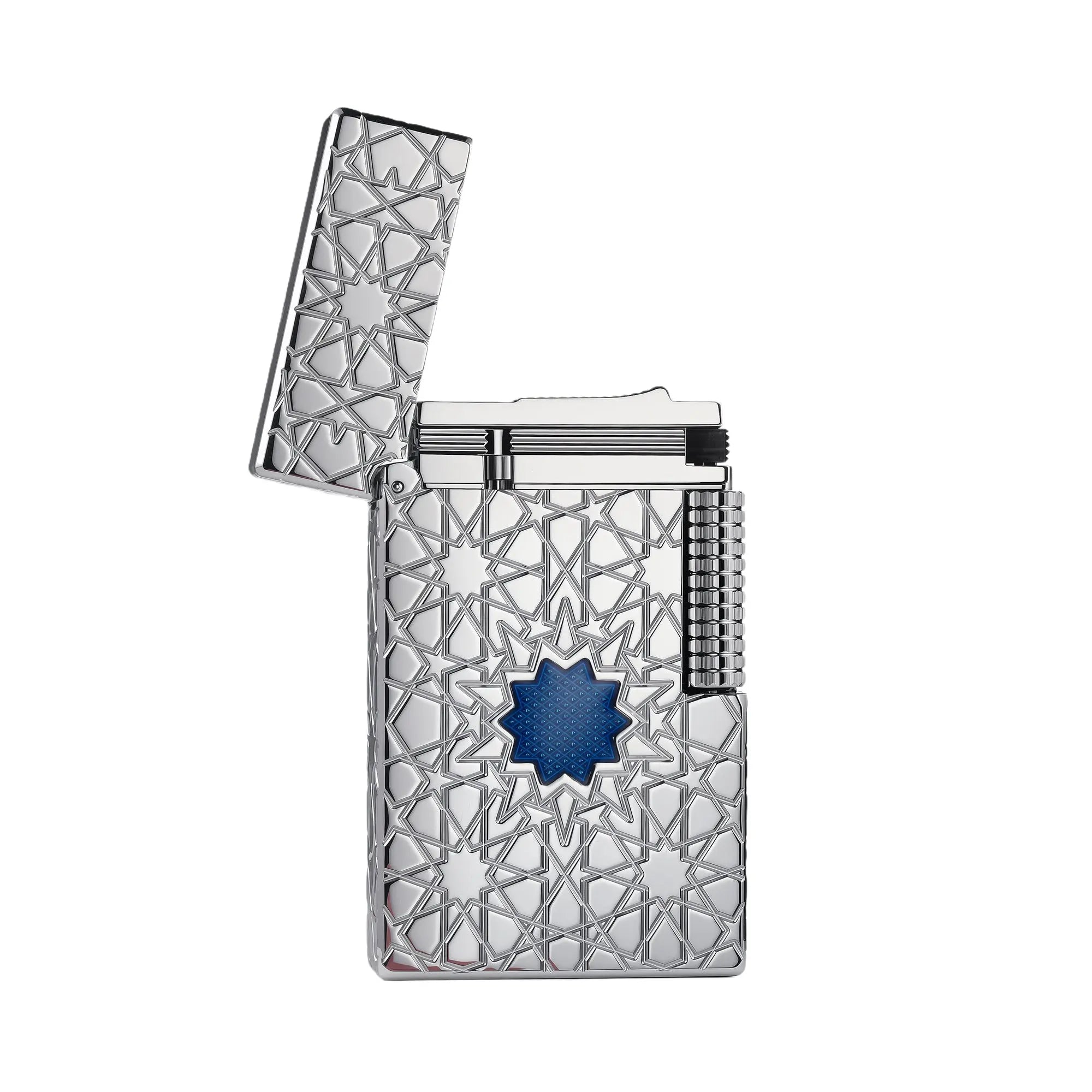 Stellar Mesh Silver Lighter｜Star Geometry Engraved Collectible ...