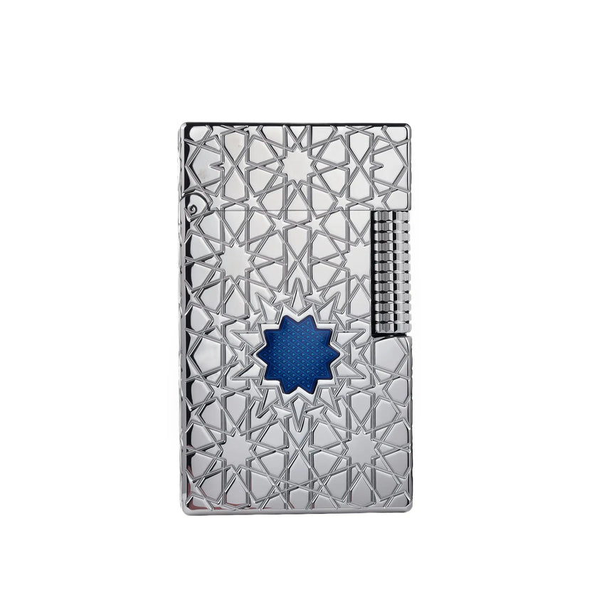 Stellar Mesh Silver Lighter｜Star Geometry Engraved Collectible ...