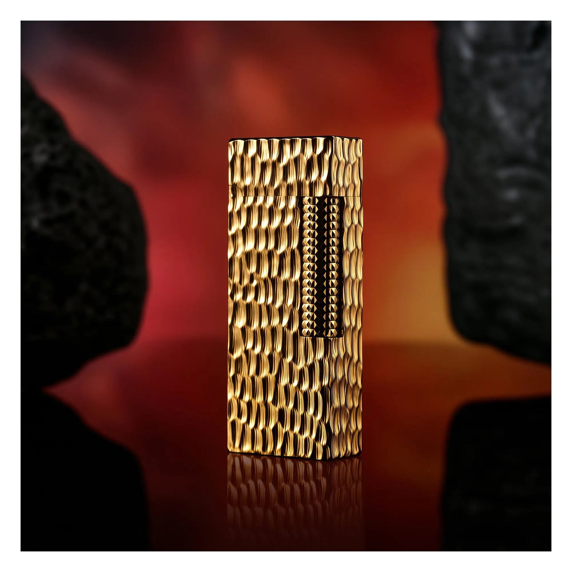 2025 Side Slip Narrow Lighter - Golden Crater｜Brass Kerosene ...