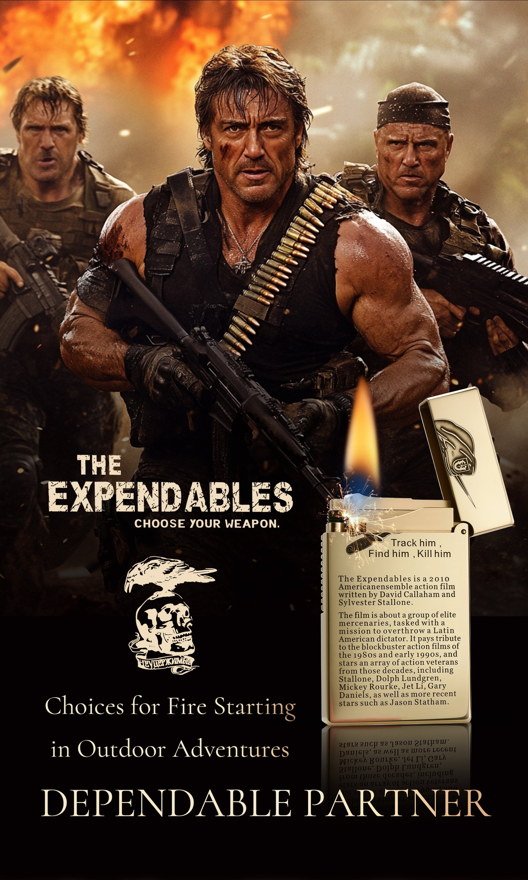 Side Slip - Etched Lighter, Practical & High Quality Brass Lighter ...