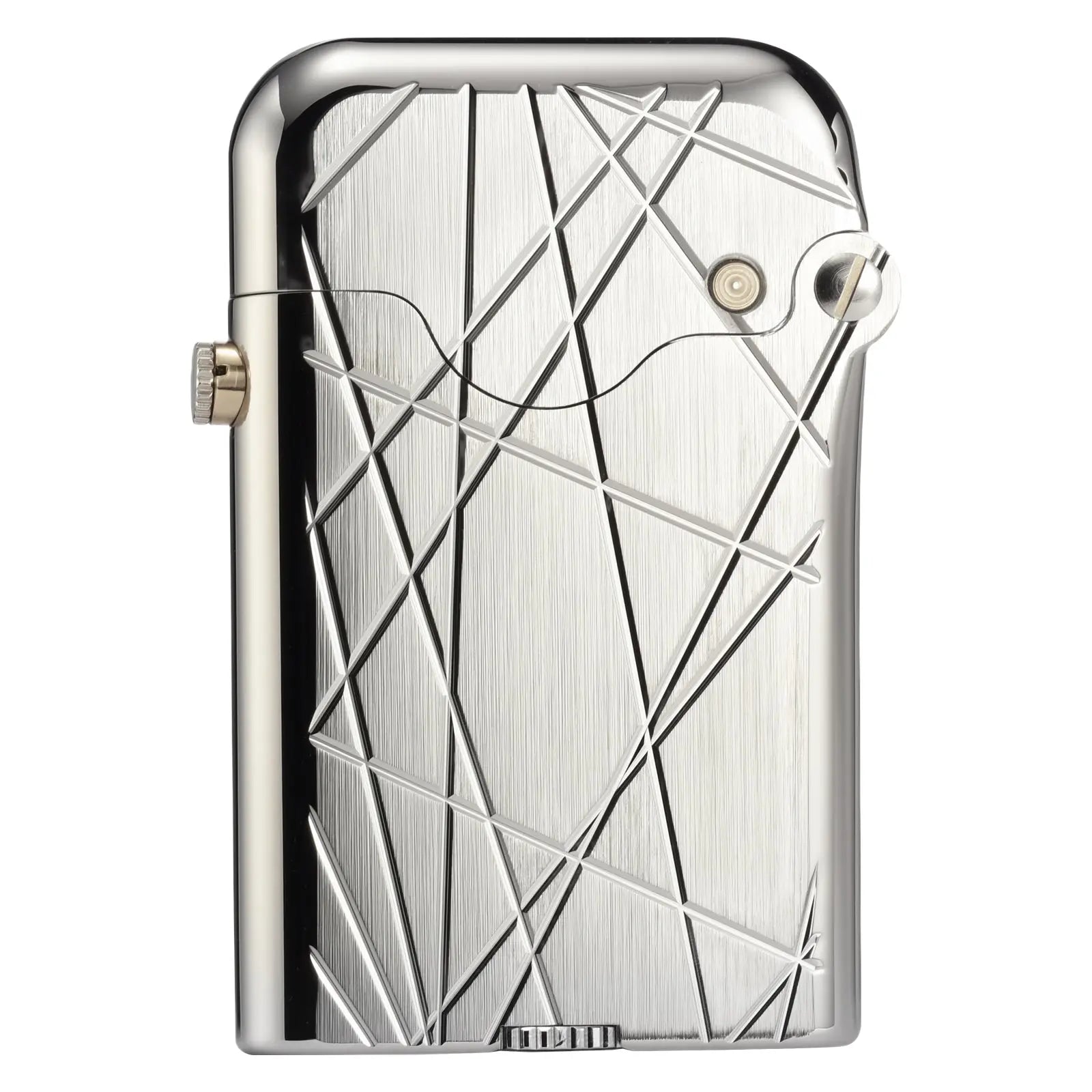 Gen 3 Single Claw Silver Lighter｜Modern Grid Brass Collectible ...