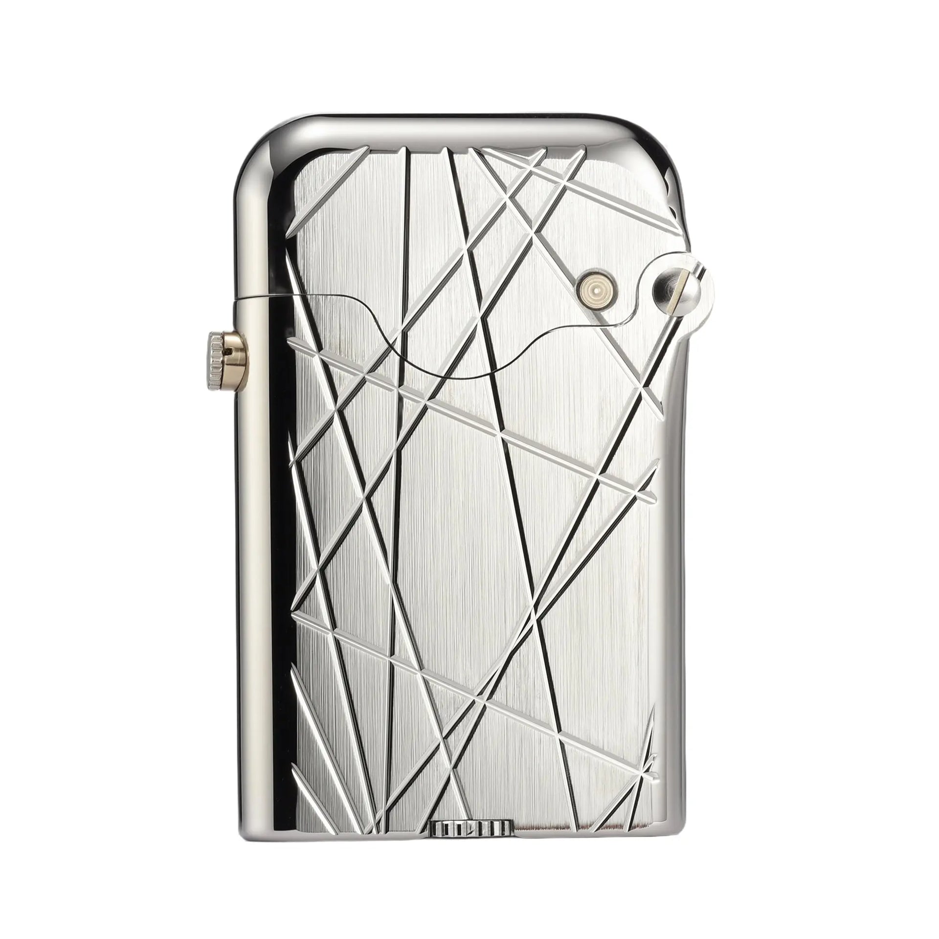Gen 3 Single Claw Silver Lighter｜Modern Grid Brass Collectible ...